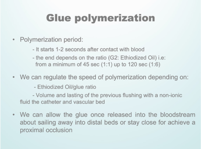Glubran2 for endovascular use: indications and techniques - GEM Italy