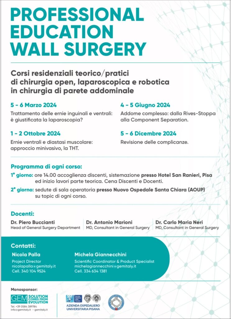 Professional Education Wall Surgery – GEM Italy